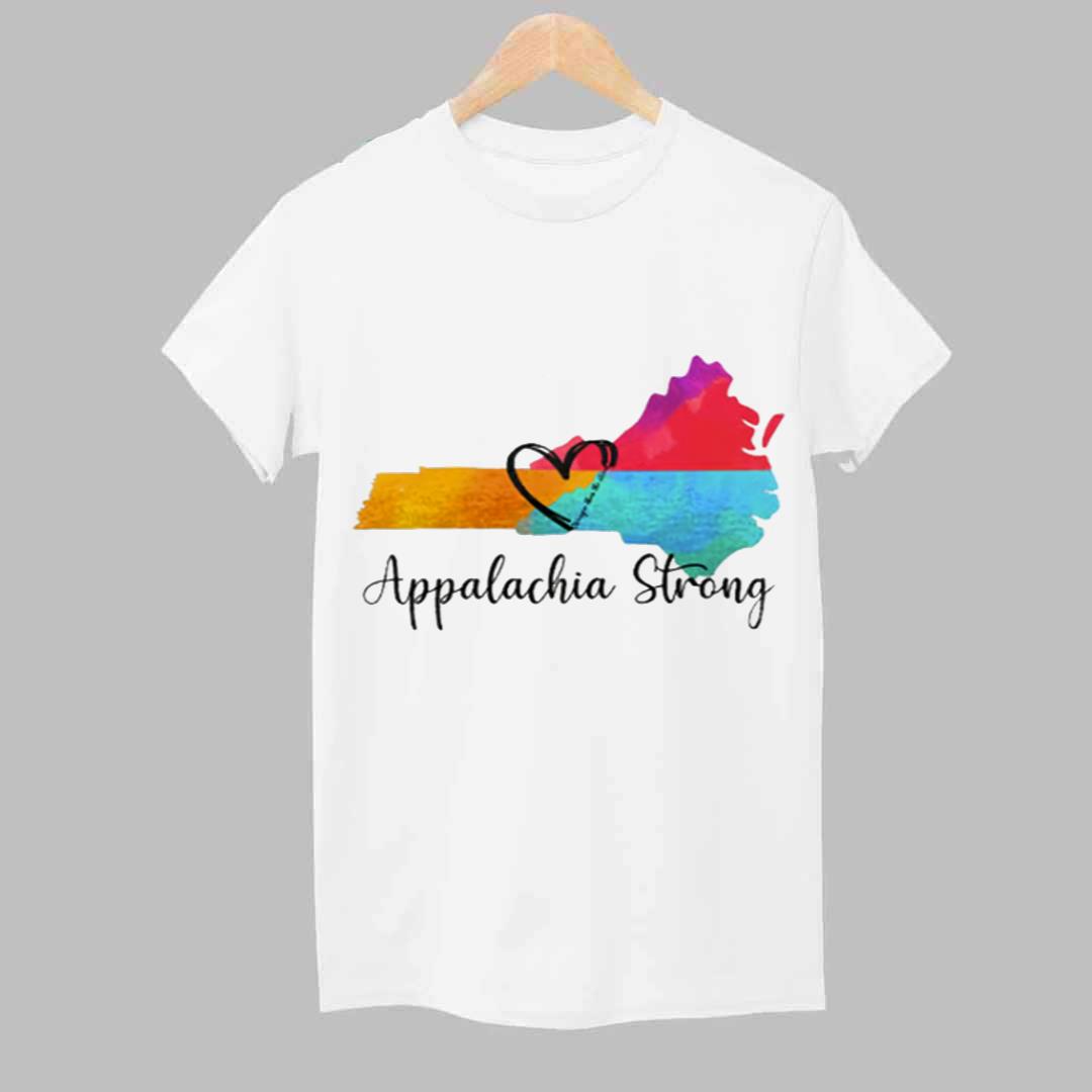 Appalachia Strong Hurricane Helene Print Shirt - gullprint.com